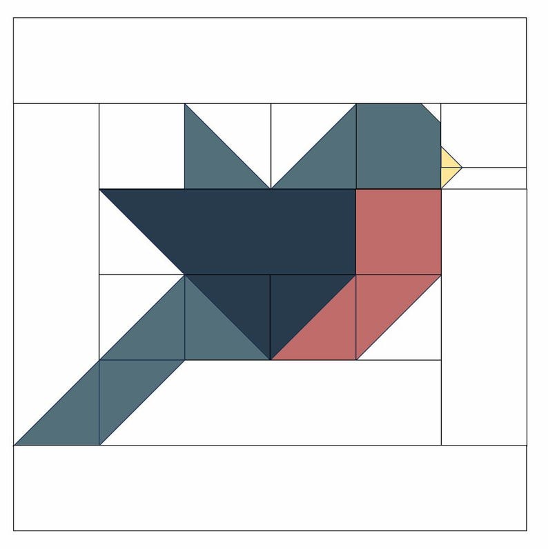 Bird PDF Quilt Block Pattern | 9" and 12" Blocks - Etsy