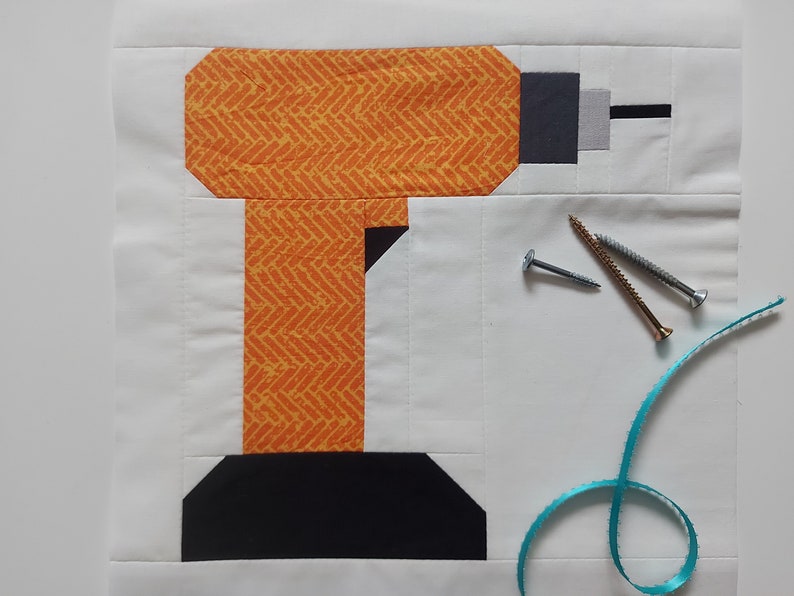 Toolbox PDF Quilt Block Pattern Bundle | Twelve Easy Downloadable Patterns Including Hammer ...