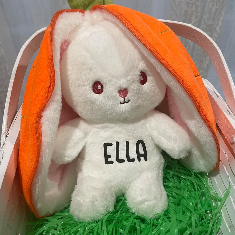 Bunny Carrots Plush - Etsy