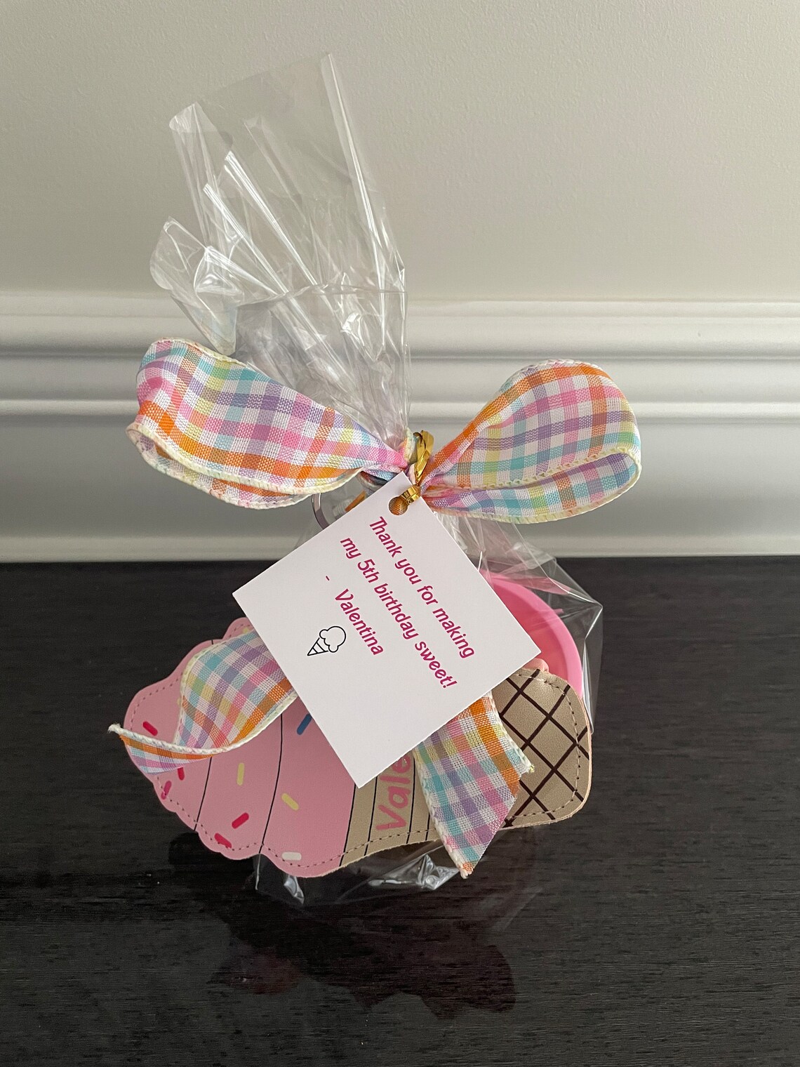 Ice Cream Set Party Favors - Ice Cream Cup, Spoon, Sprinkles Tube, Ice ...