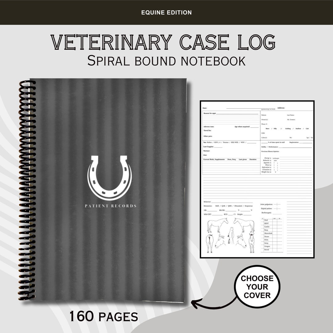 Equine Case Log Notebook - Etsy