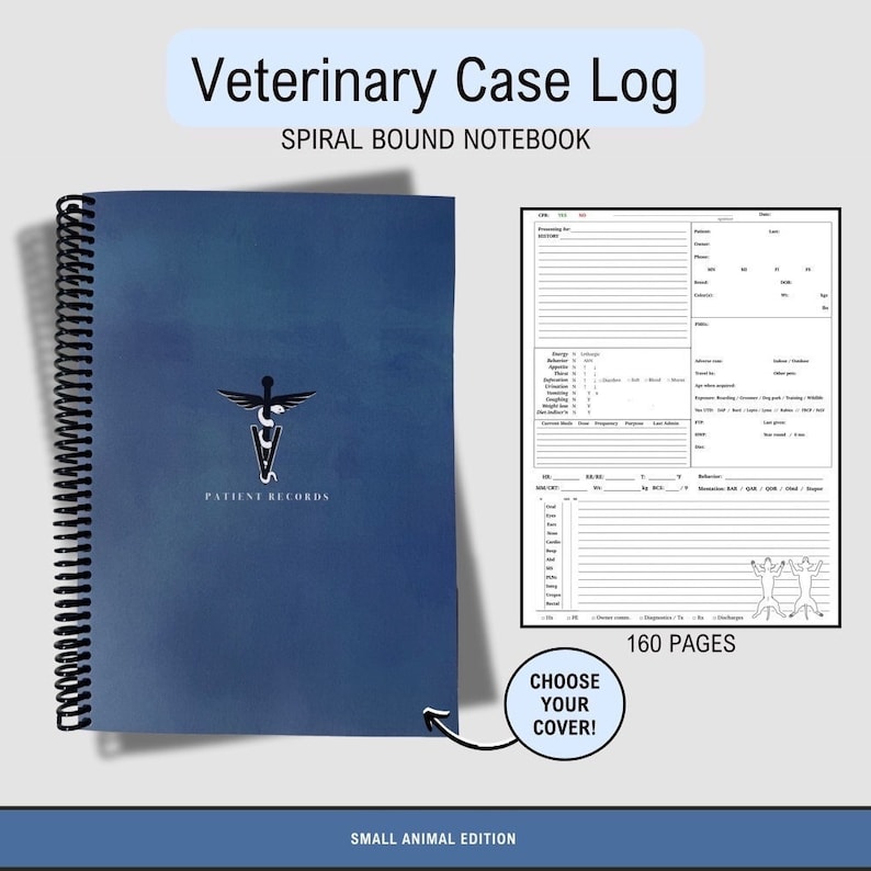 Small Animal Case Log Notebook - Etsy
