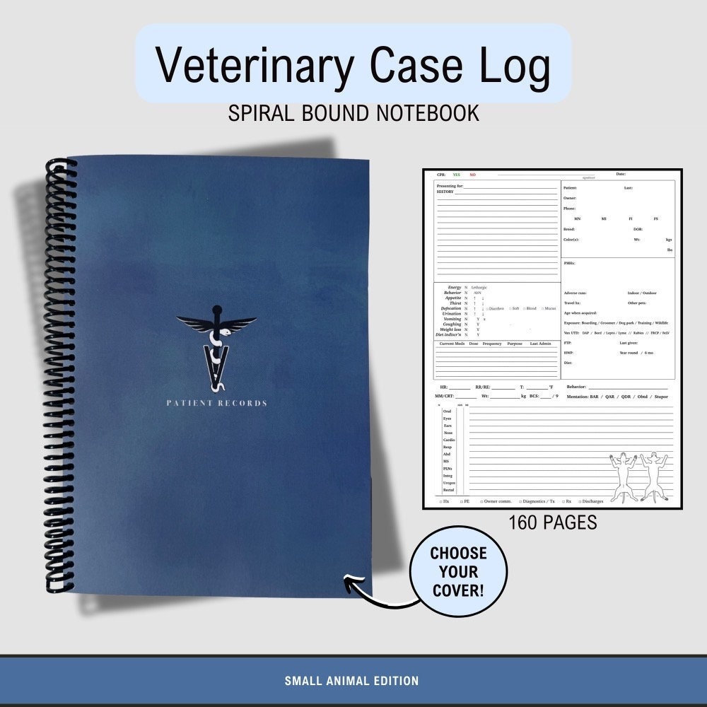 Small Animal Case Log Notebook - Etsy
