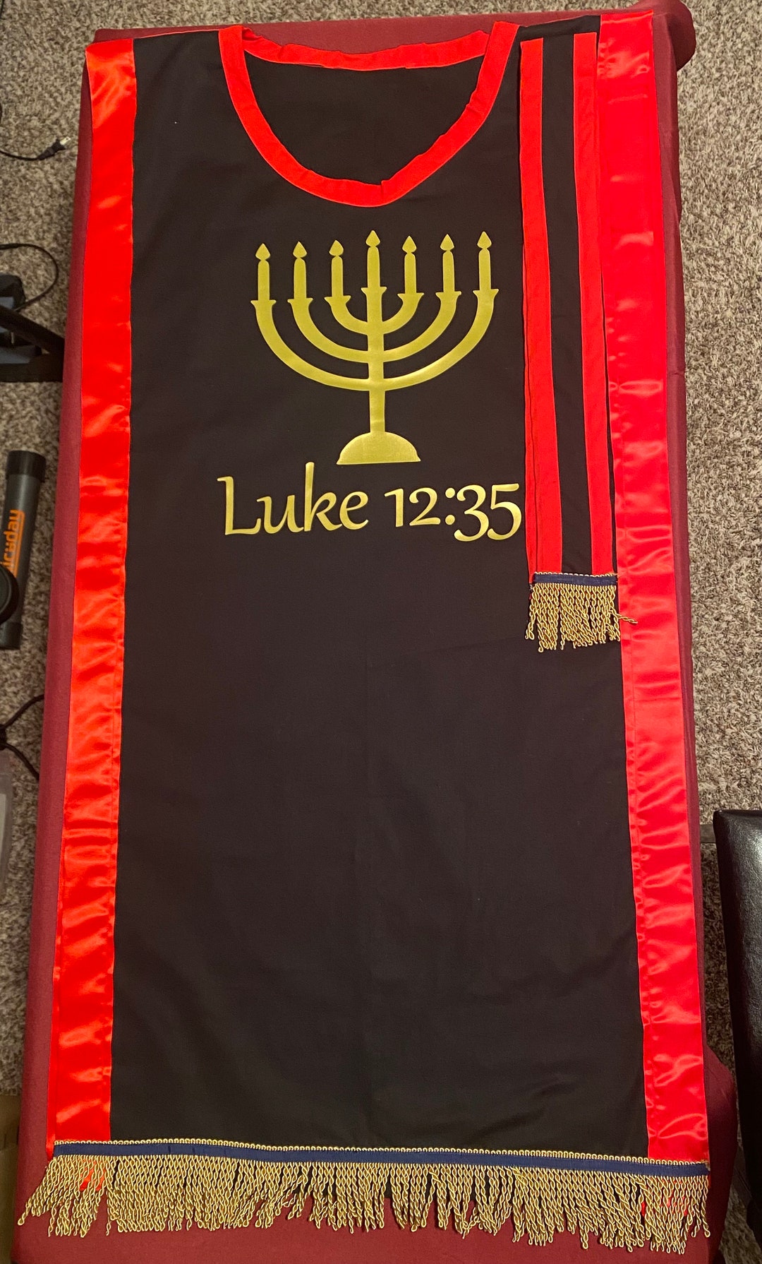 Red Black & Gold Hebrew Israelite Garment W/ Mitre - Etsy