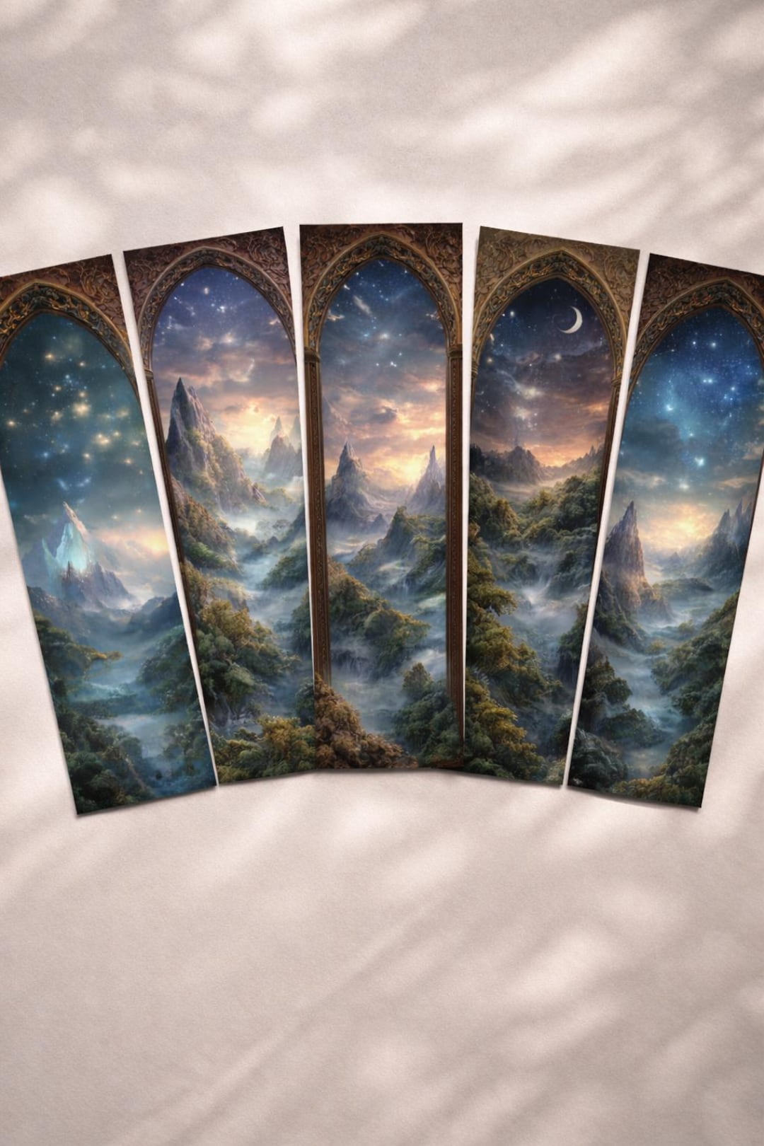 Mystical Printable Bookmark Set | Fantasy Night Sky & Forest Pngs | 20 ...
