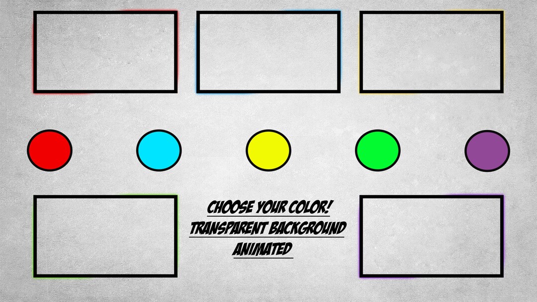 Twitch Animated Camera Border Stream Camera Border Choose Your Color - Etsy