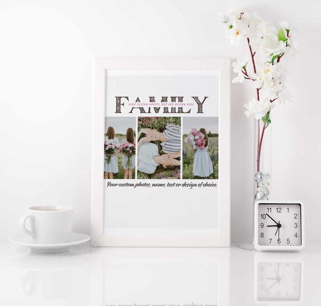 Family Wall Poster, Family Portrait, Family Poster, Custom Family ...