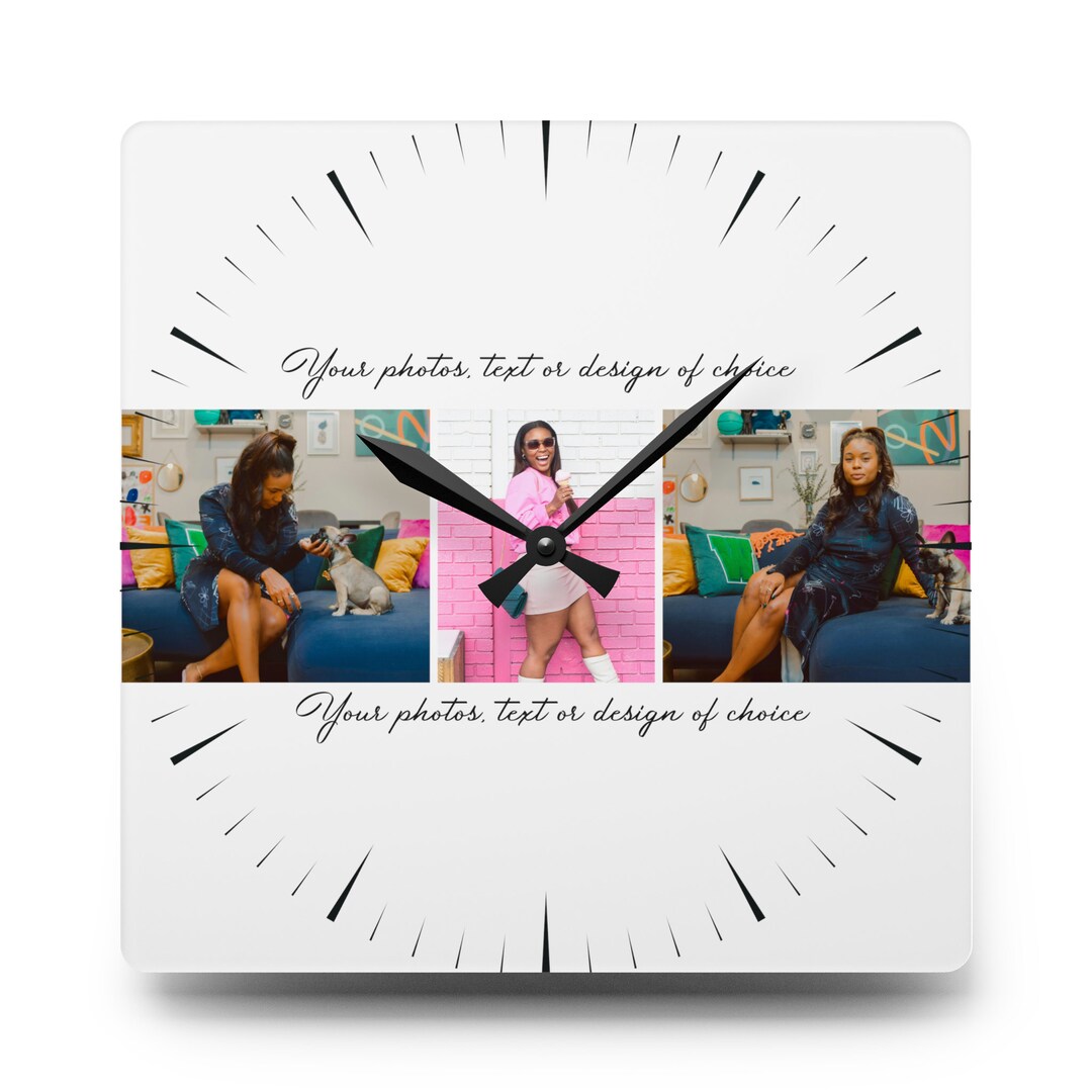 Sqaure Wall Clock, Square Clocks, Custom Sqaure Wall Clock, Sqauere ...
