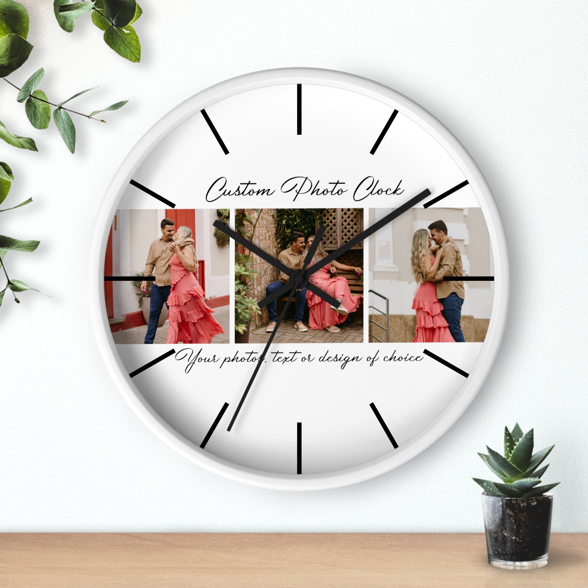 Personalized Photo Clock, Your Design Here, Custom Clock for Wall ...