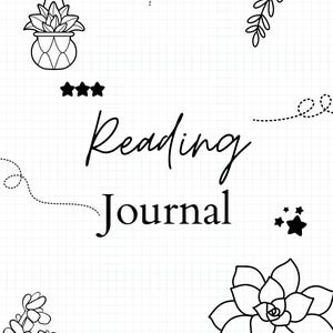 Printable Reading Journal Front Page - Etsy