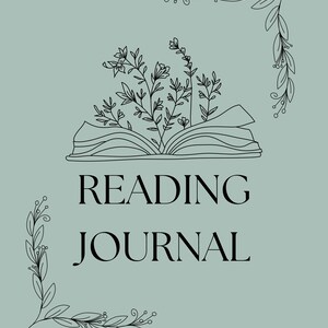 Printable Reading Journal Front Page - Etsy