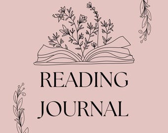 Printable Reading Journal Front Page - Etsy