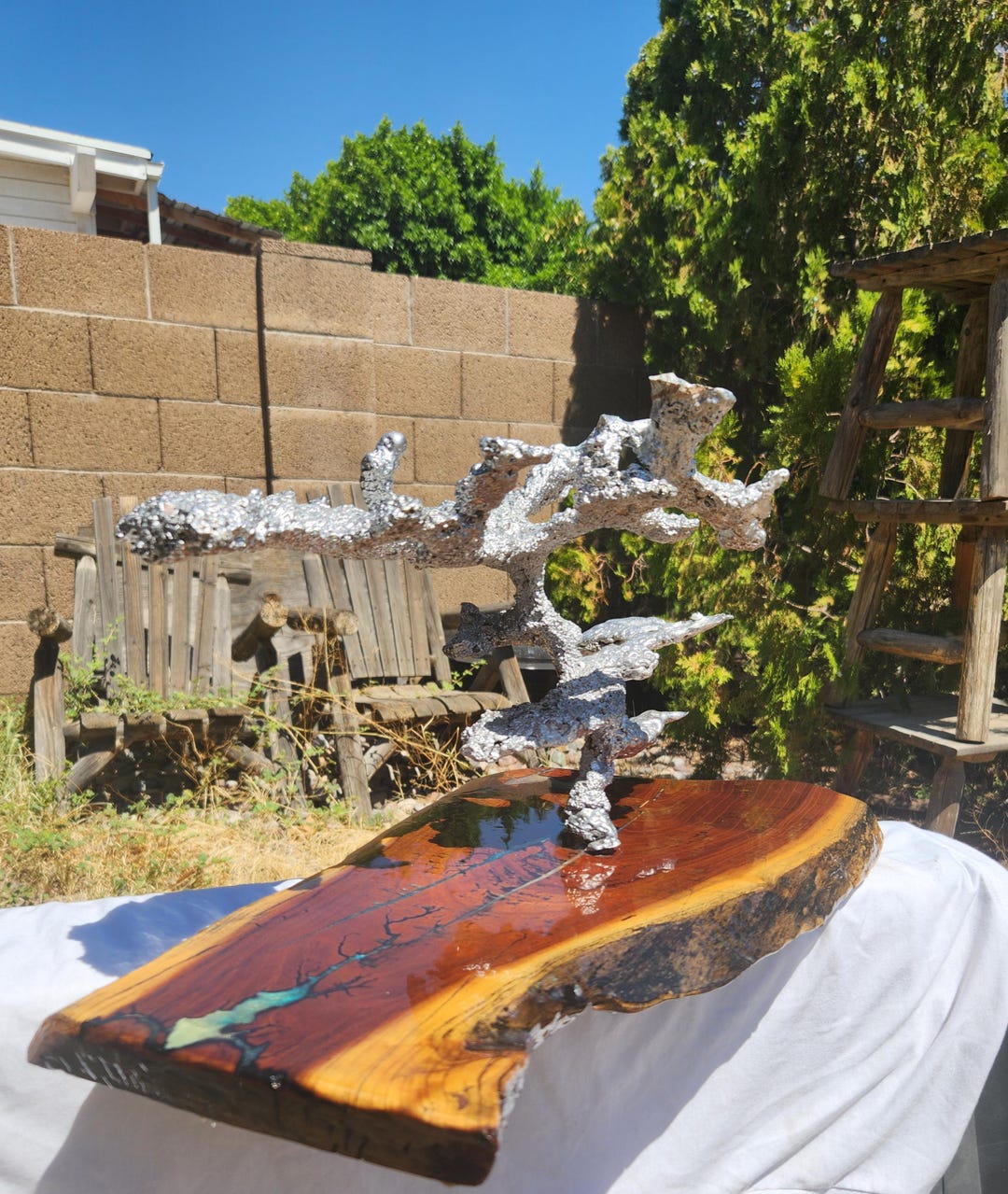 Epoxy High Voltage Wood Burning Anthill - Handcrafted in Bulldog, Az - Etsy