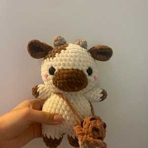 Crochet Choc-chip Cow Plush - Etsy