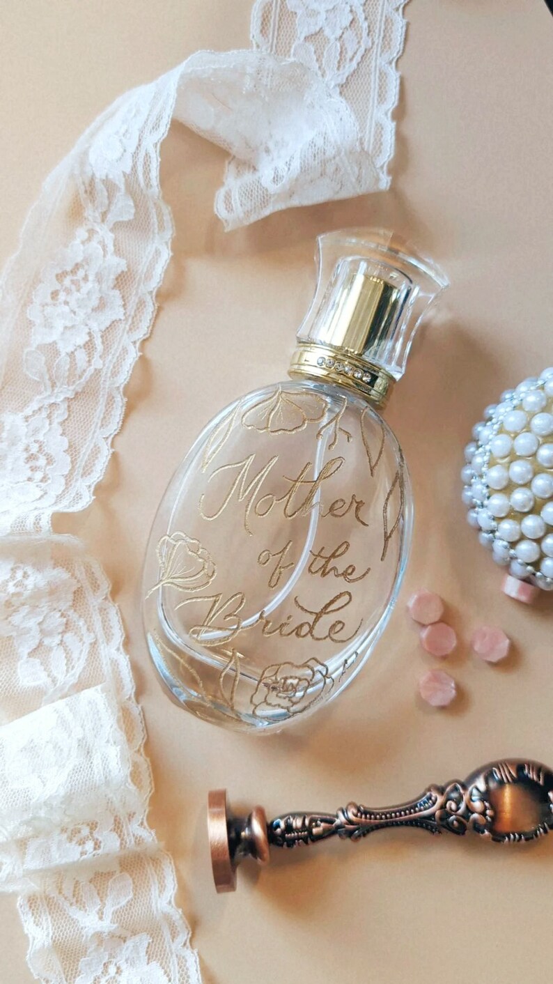 Engraved Perfume Bottle | Refillable Perfume Bottle | Mother of Bride ...