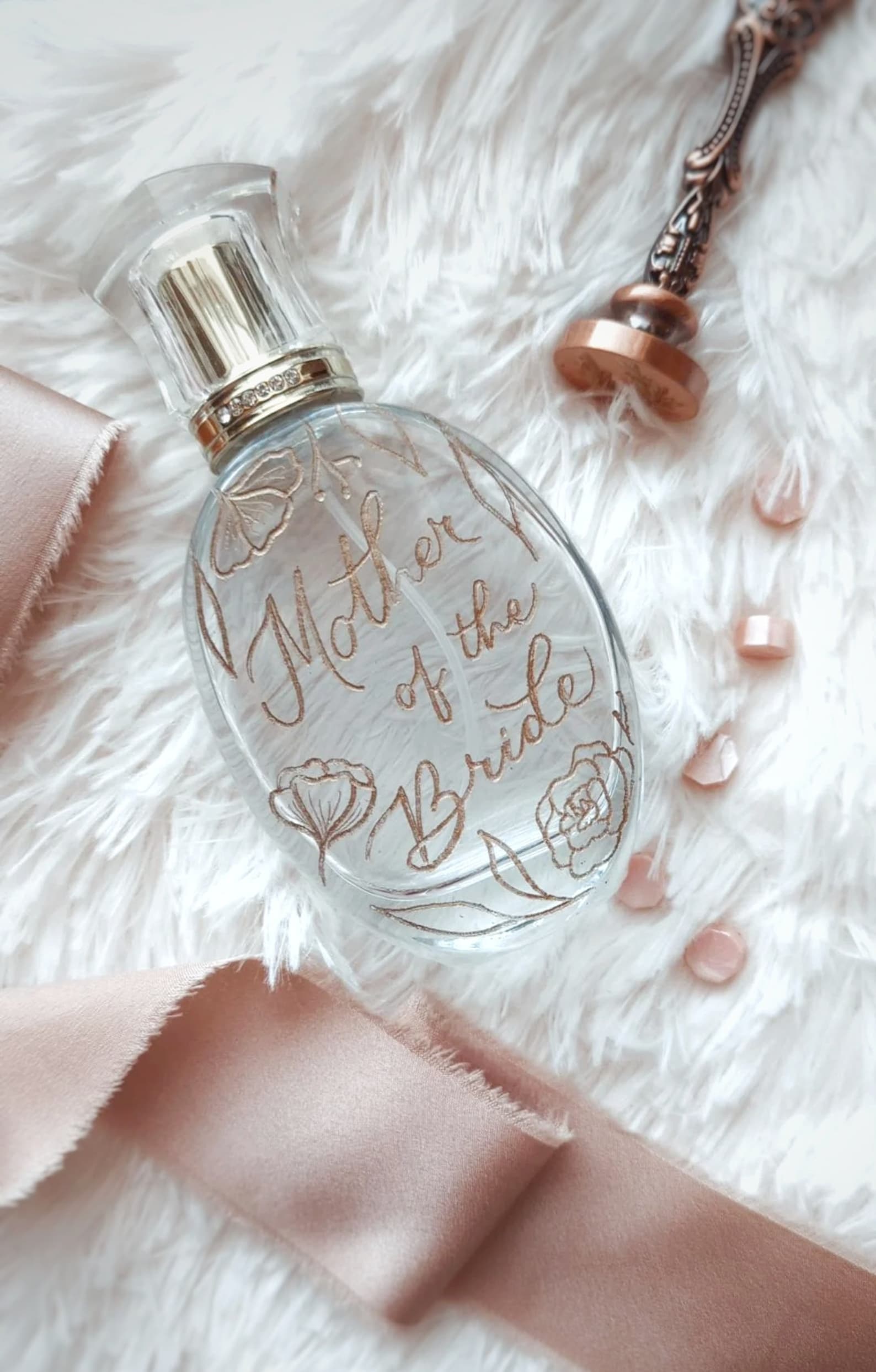 Engraved Perfume Bottle | Refillable Perfume Bottle | Mother of Bride ...