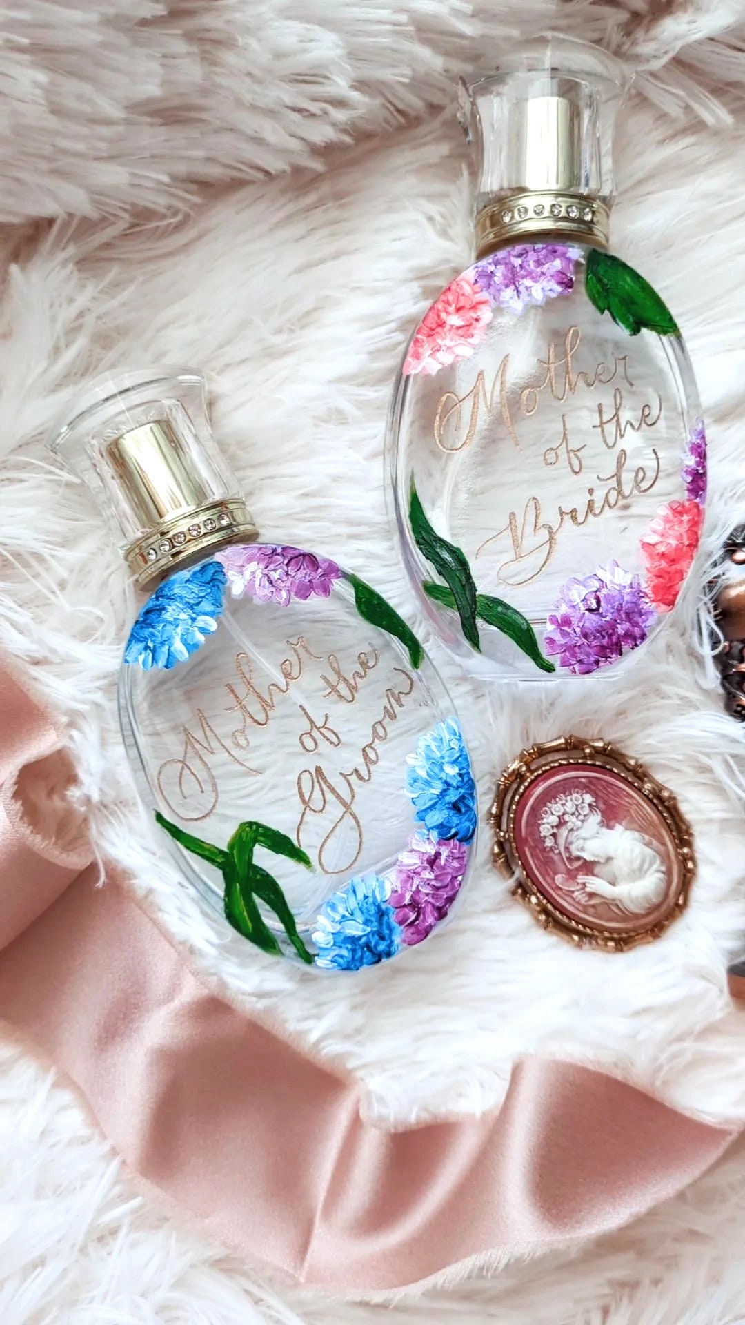 Engraved and Painted Perfume Bottle | Refillable Perfume Bottle ...
