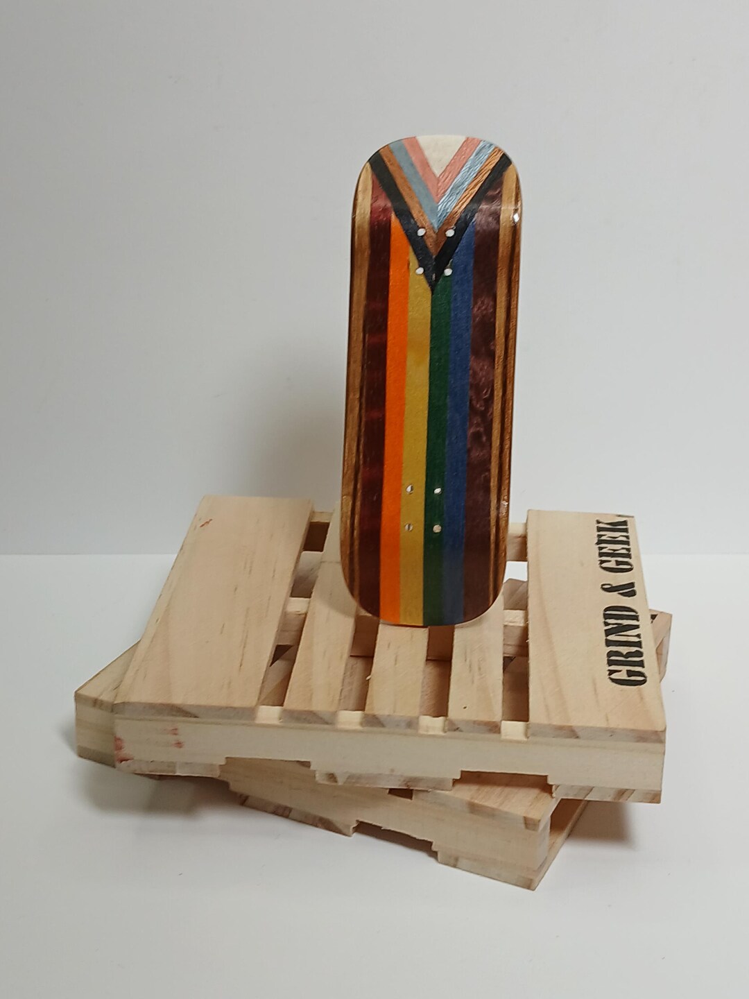 Pride 33x98mm Cruiser Shaped Split Ply Fingerboard Deck - Etsy