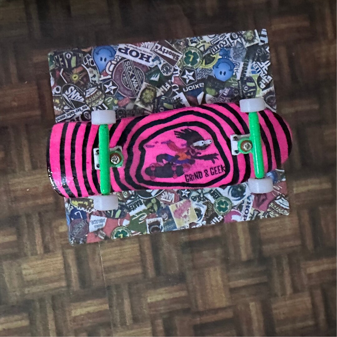 Complete Cruiser Style Fingerboard Neon Pink - Etsy