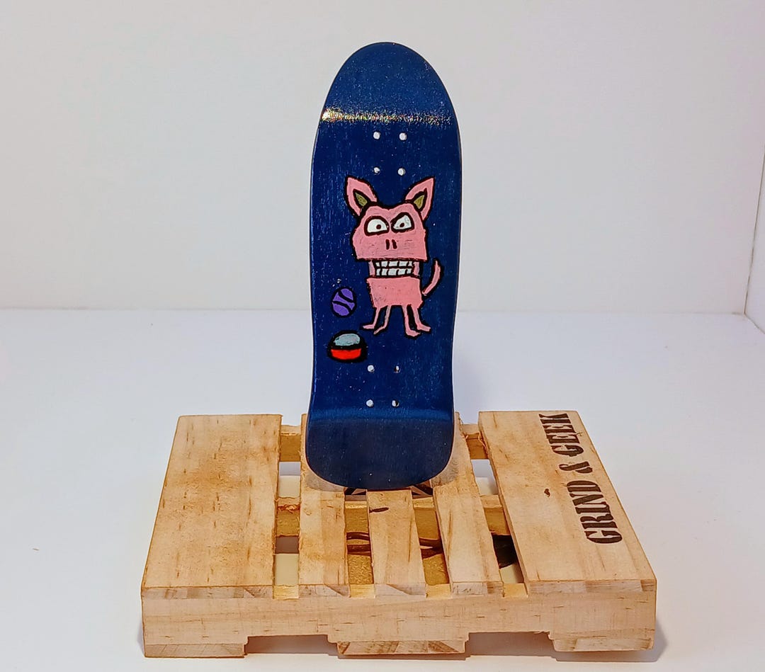 Cruiser Shape 33x98mm Fingerboard Deck Hand Drawn Graphic - Etsy