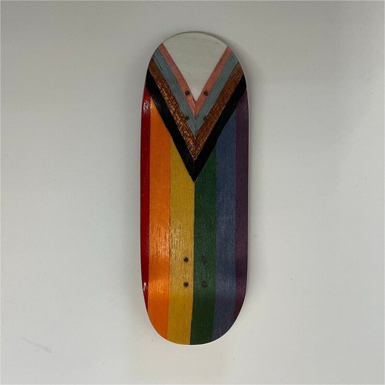 Pride 33x98mm Egg Shaped Cruiser Split Ply Fingerboard Deck - Etsy