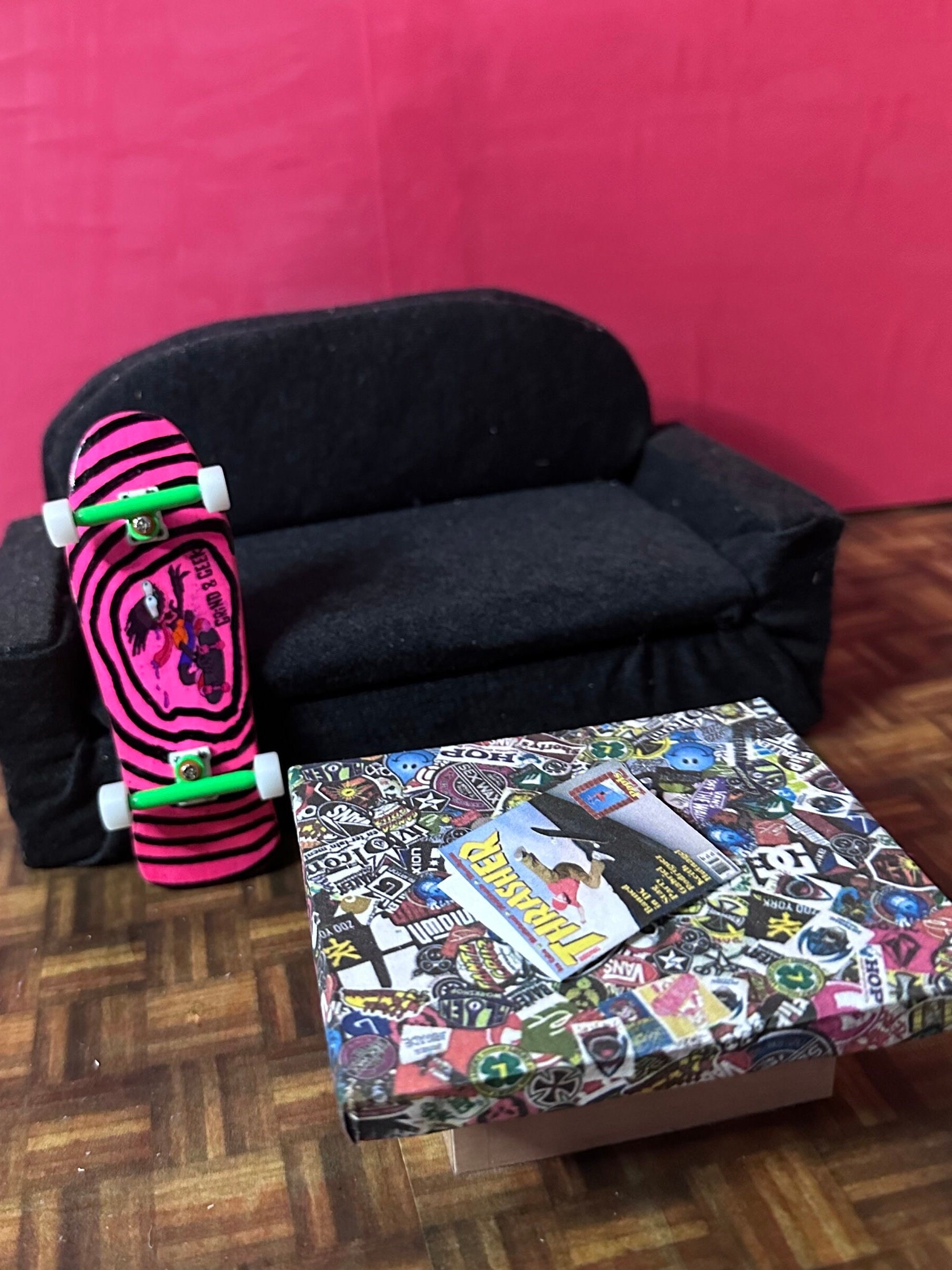 Complete Cruiser Style Fingerboard Neon Pink - Etsy