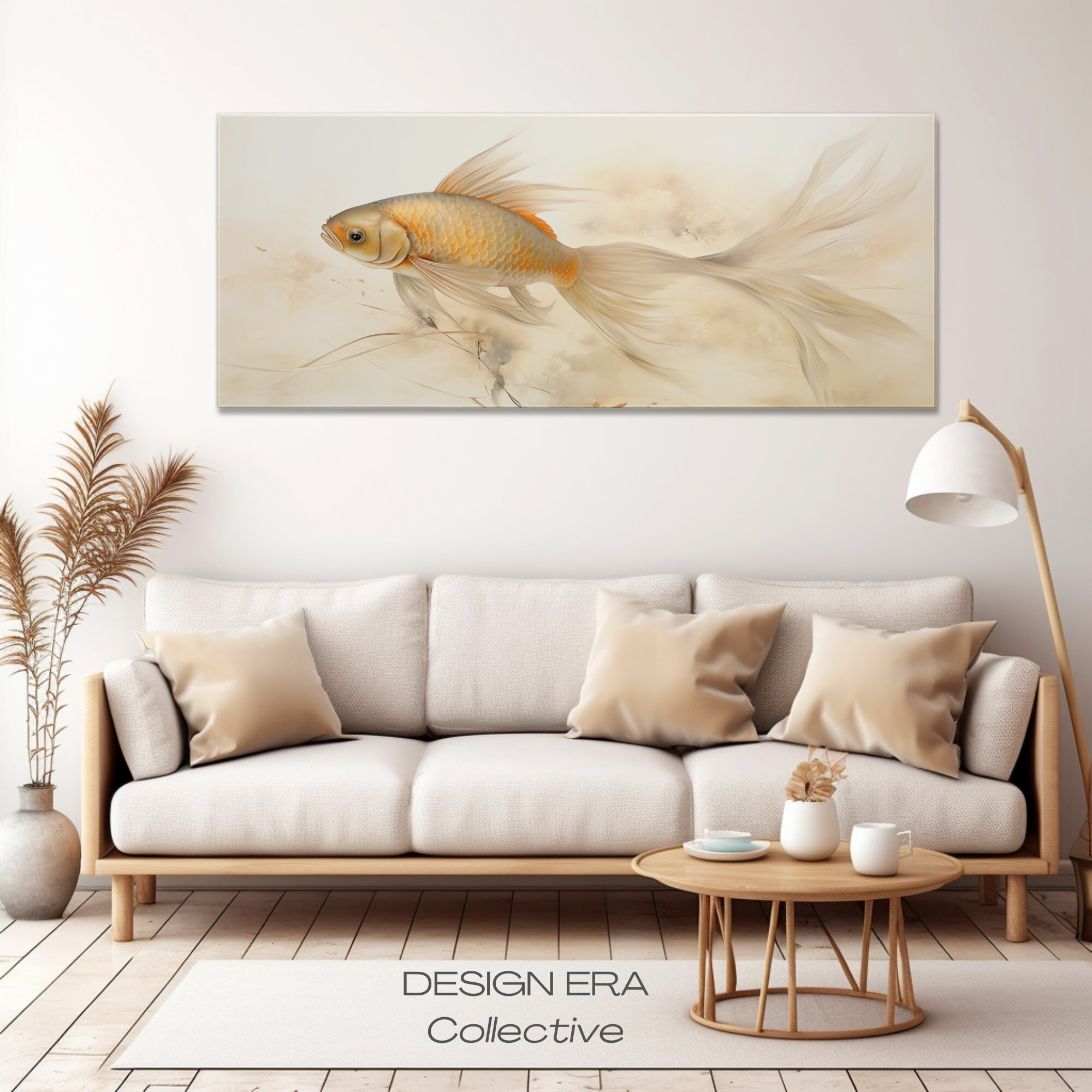 Koi Fish Painting Portrait Samsung Frame TV Art Coi Fish Coy Fish Print ...