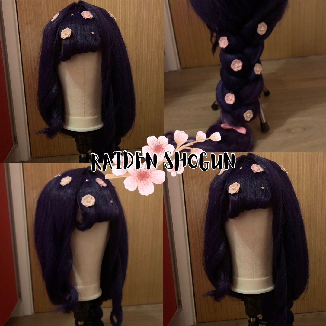 Raiden Shogun Genshin Impact Wig - Etsy