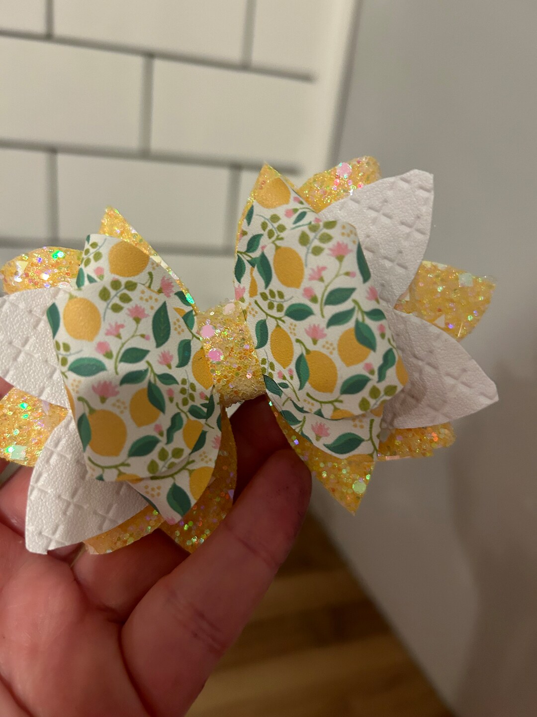 Stanley Tumbler Bow Yellow Lemon Lemonade Glitter Straw Topper Heather ...