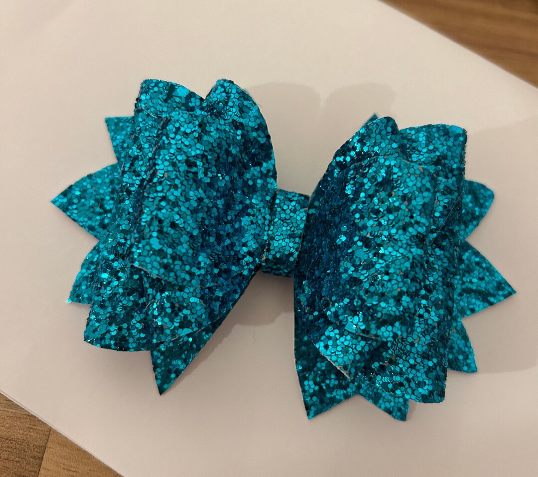 Stanley Tumbler Bow Glitter Straw Topper Turquoise Teal Blue Aquamarine ...