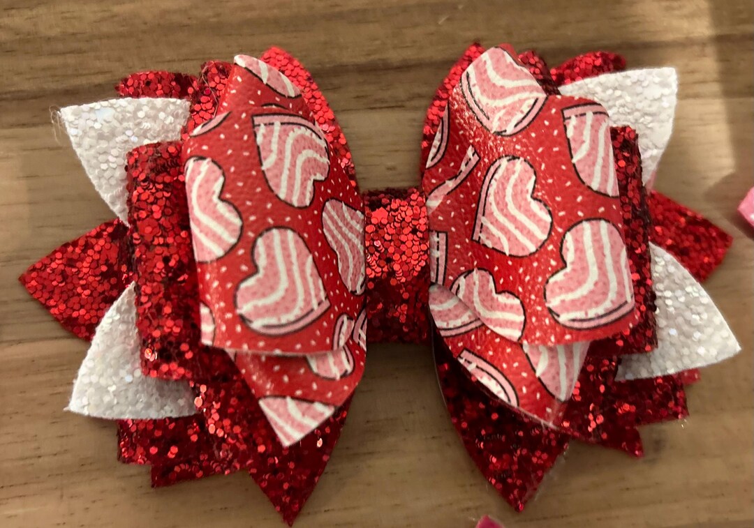 Stanley Tumbler Bow Red Pink Love White Glitter Hugs Kisses Xoxo Do ...