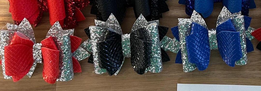 Glitter Tumbler Bow for Stanley, Straw Topper, Jet Black Glitter Silver ...