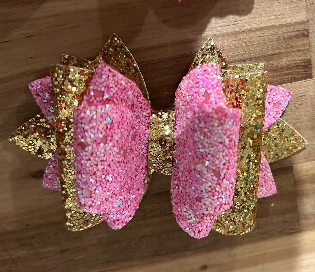 Stanley Tumbler Bow Glitter Straw Topper Wicked Gold Pink Halloween ...