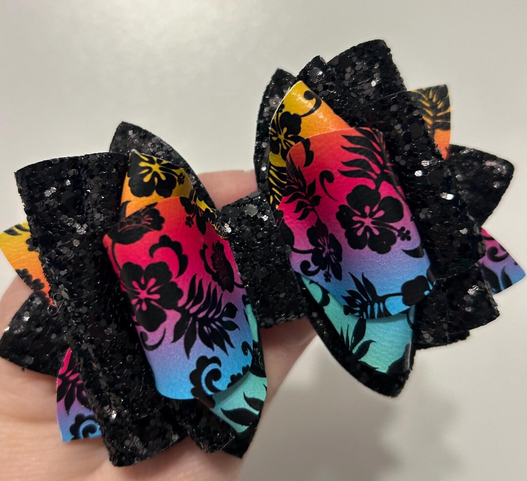 Stanley Tumbler Bow Glitter Straw Topper Black Silver Chroma Green ...