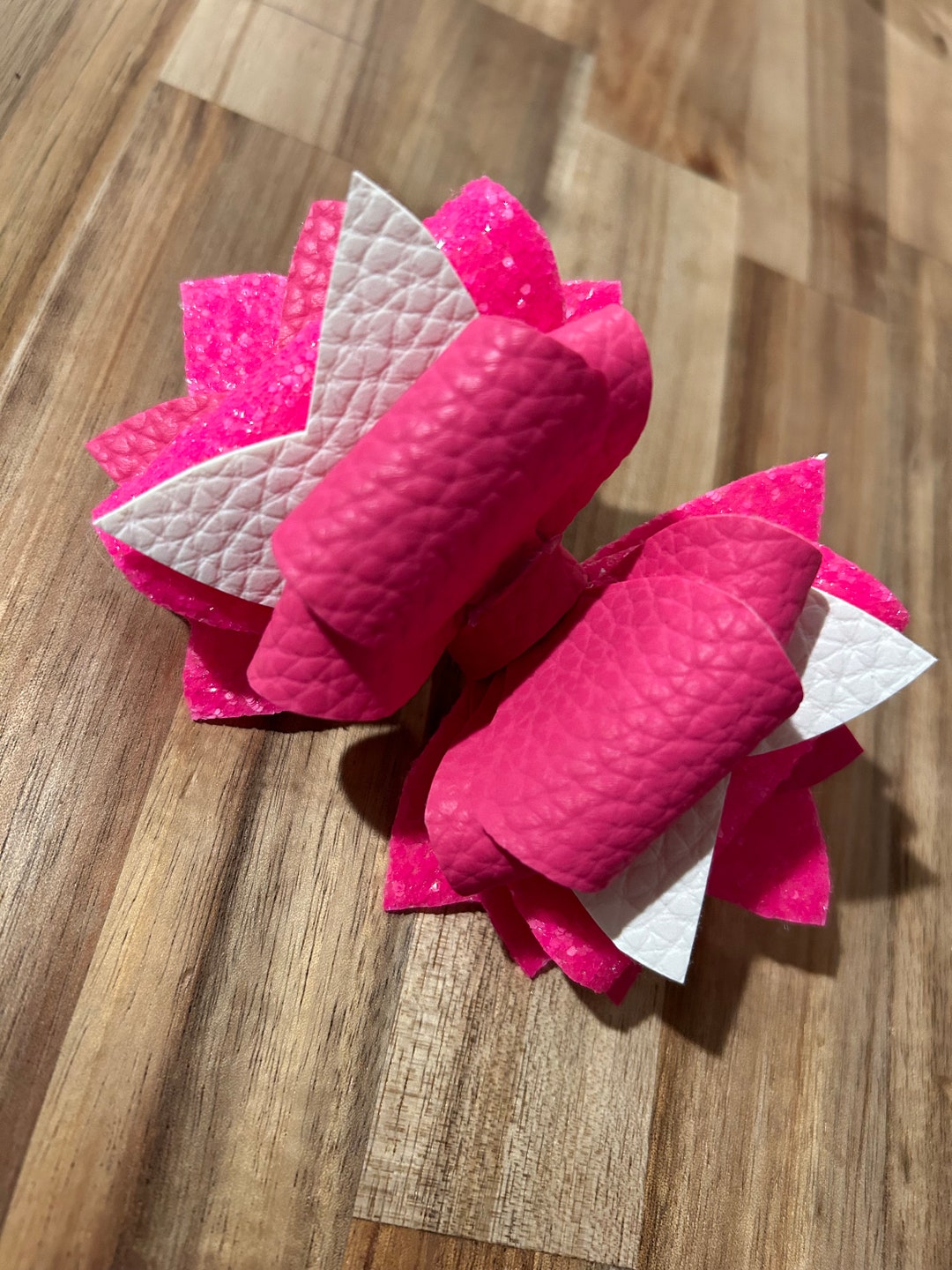 Stanley Tumbler Bow Pink White Glitter Straw Topper Punch Shimmer - Etsy