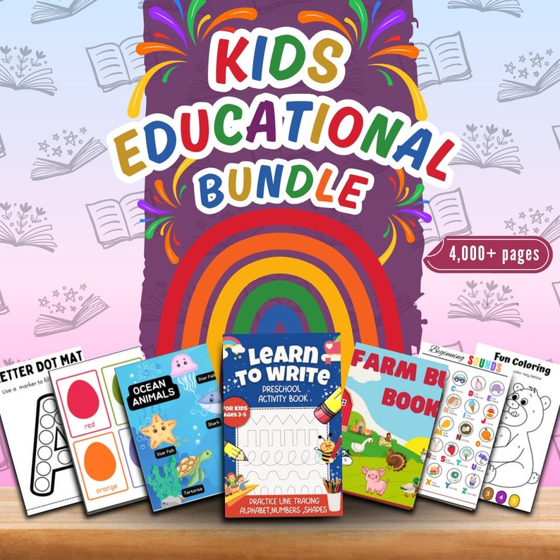 Kids Educational Bundle | Activity Book and Busy Books for Your Child ...
