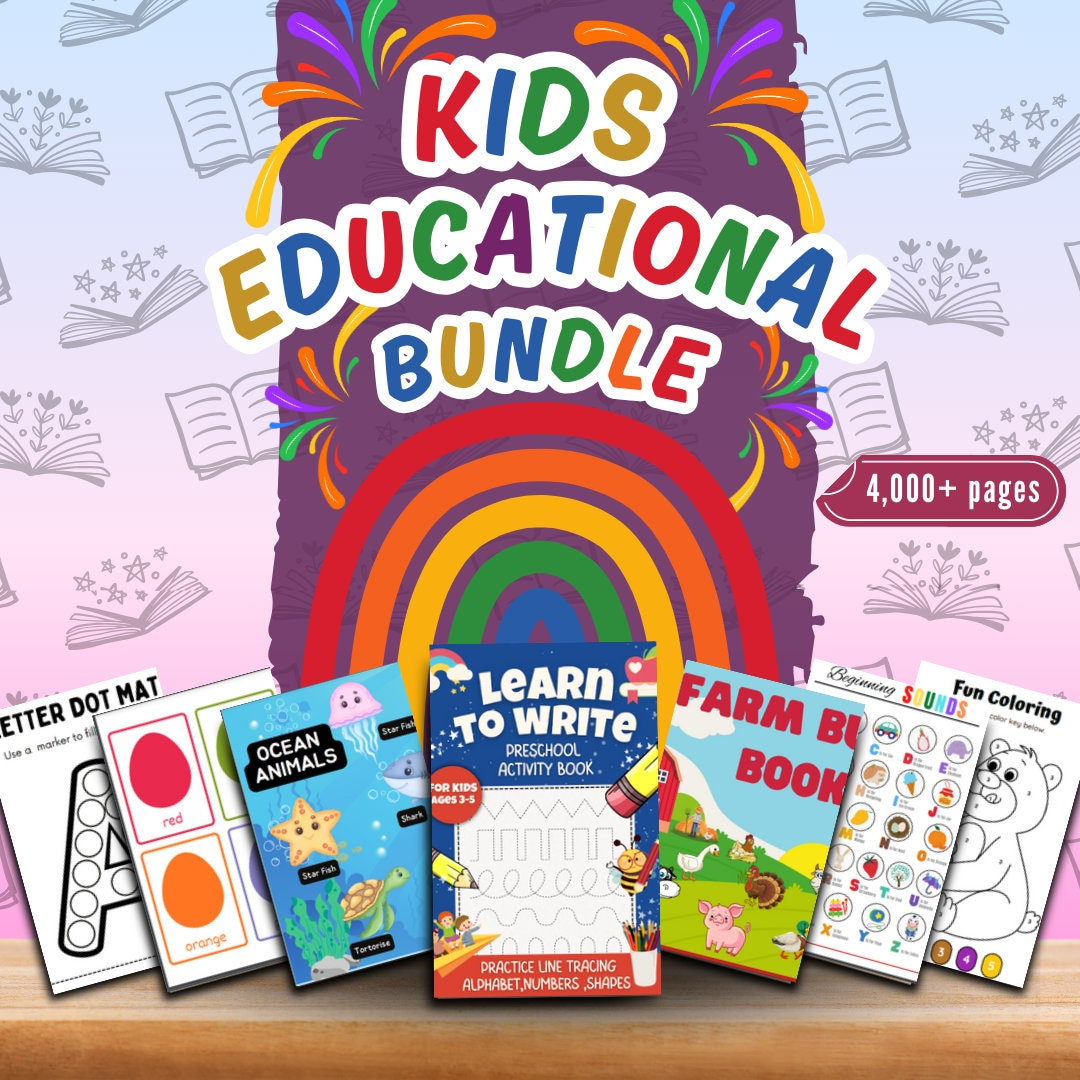 Kids Educational Bundle Activity Book and Busy Books for Your Child ...