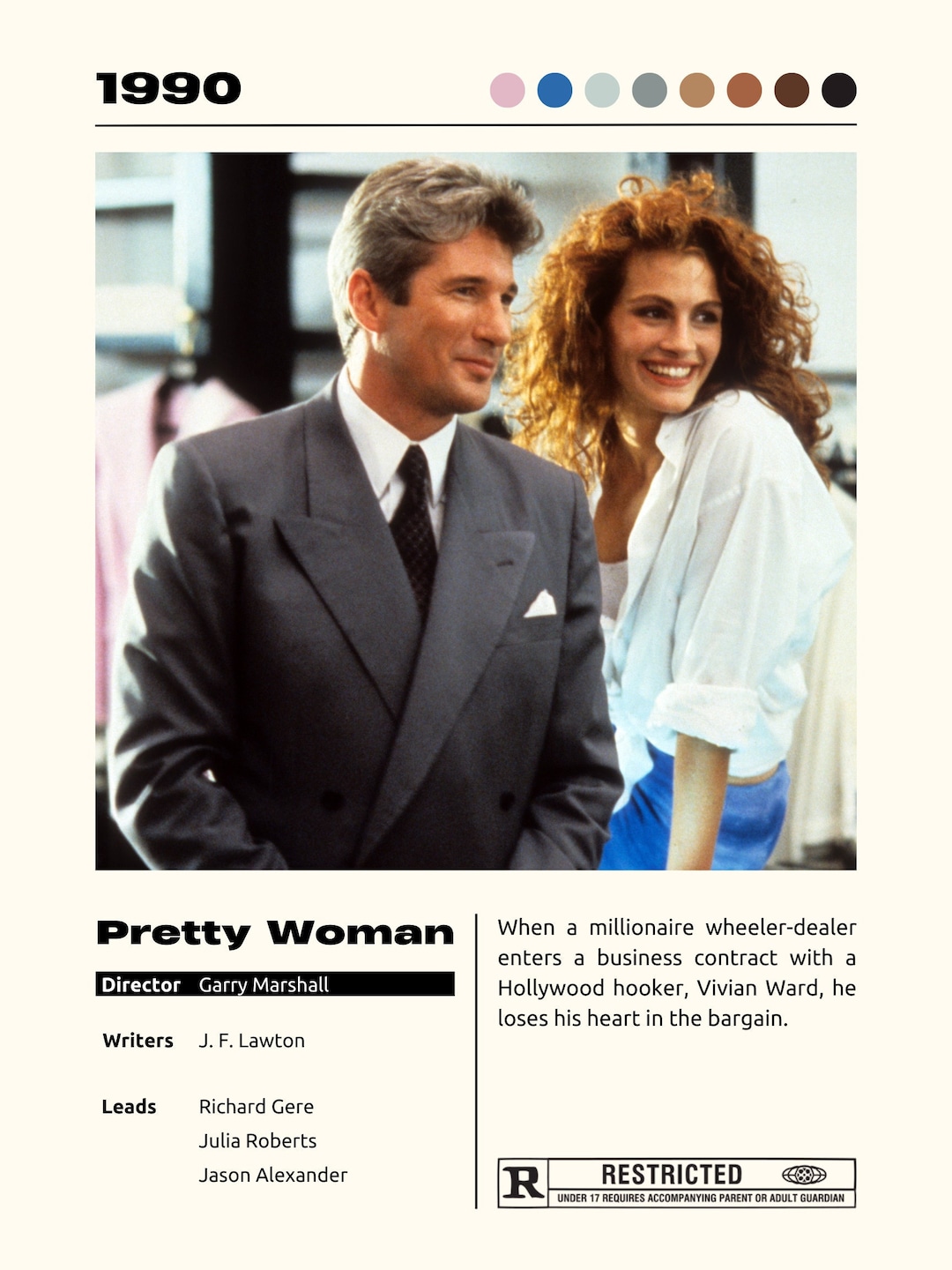 Pretty Woman Cinegraphic Movie Poster digital Download - Etsy