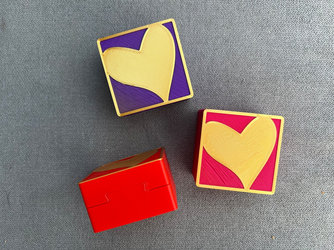 Valentines Impossible Dovetail Box, Optical Illusion, Valentines Gift ...