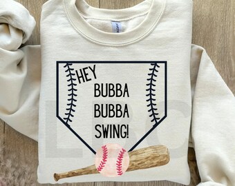 Hey Bubba Swing PNG Baseball Digital Download PNG Baseball Sister ...