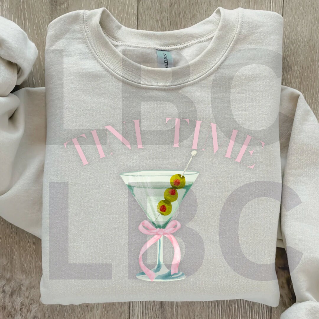 TINI time png martini drink png svg chemise martini bière sweat ...
