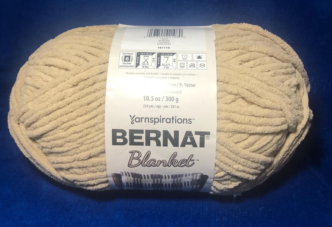 Yarnspirations Bernat Blanket Yarn: Color- “almond” - Etsy
