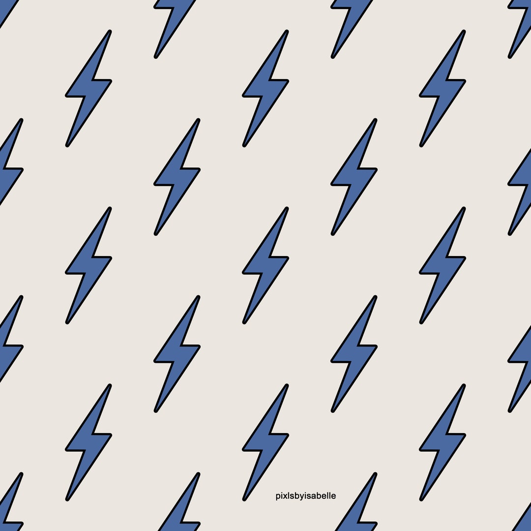 Lightning Bolt Seamless Pattern - Instant Download - Commercial Use - Etsy