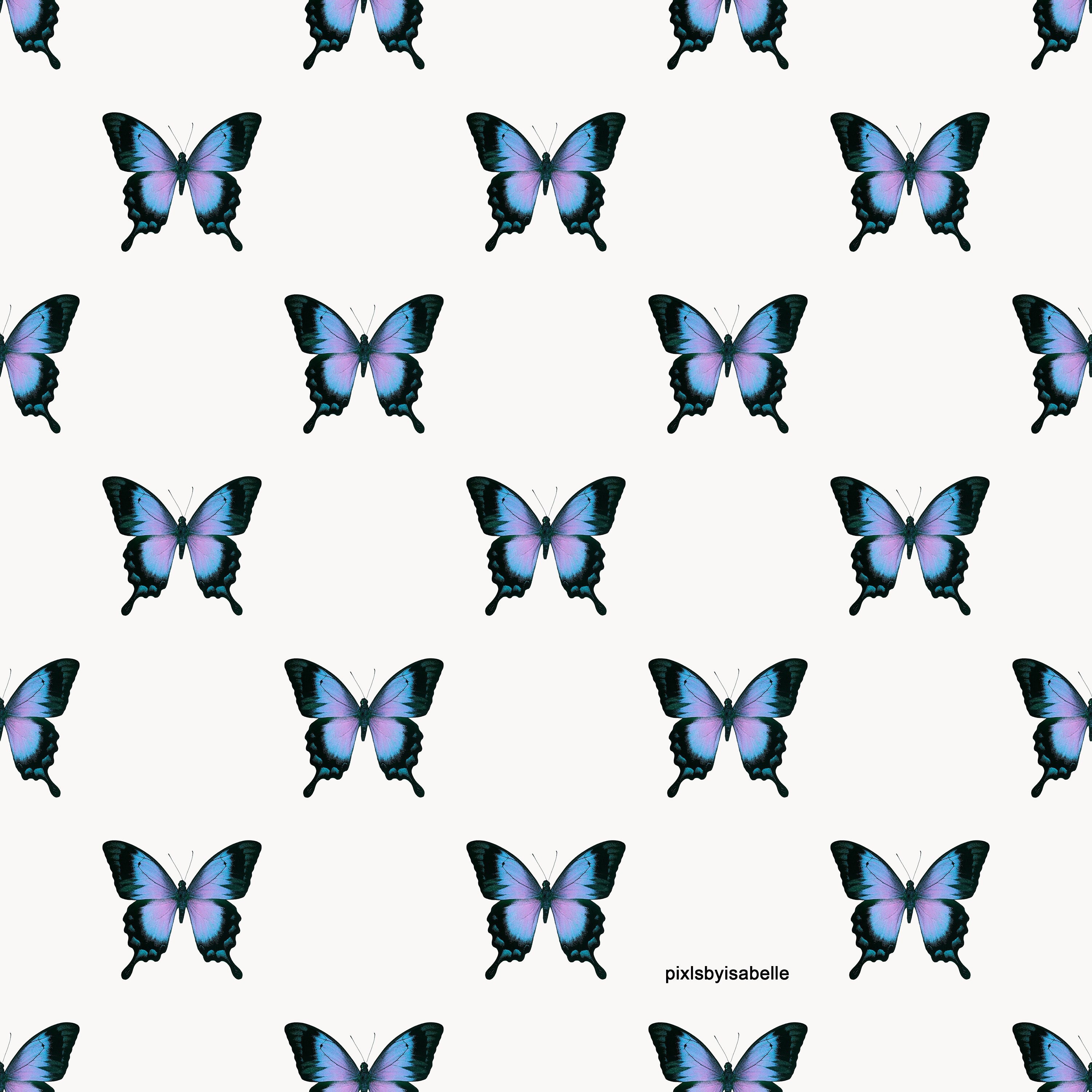 Butterfly Seamless Pattern Digital Paper Download Commercial Use Purple ...