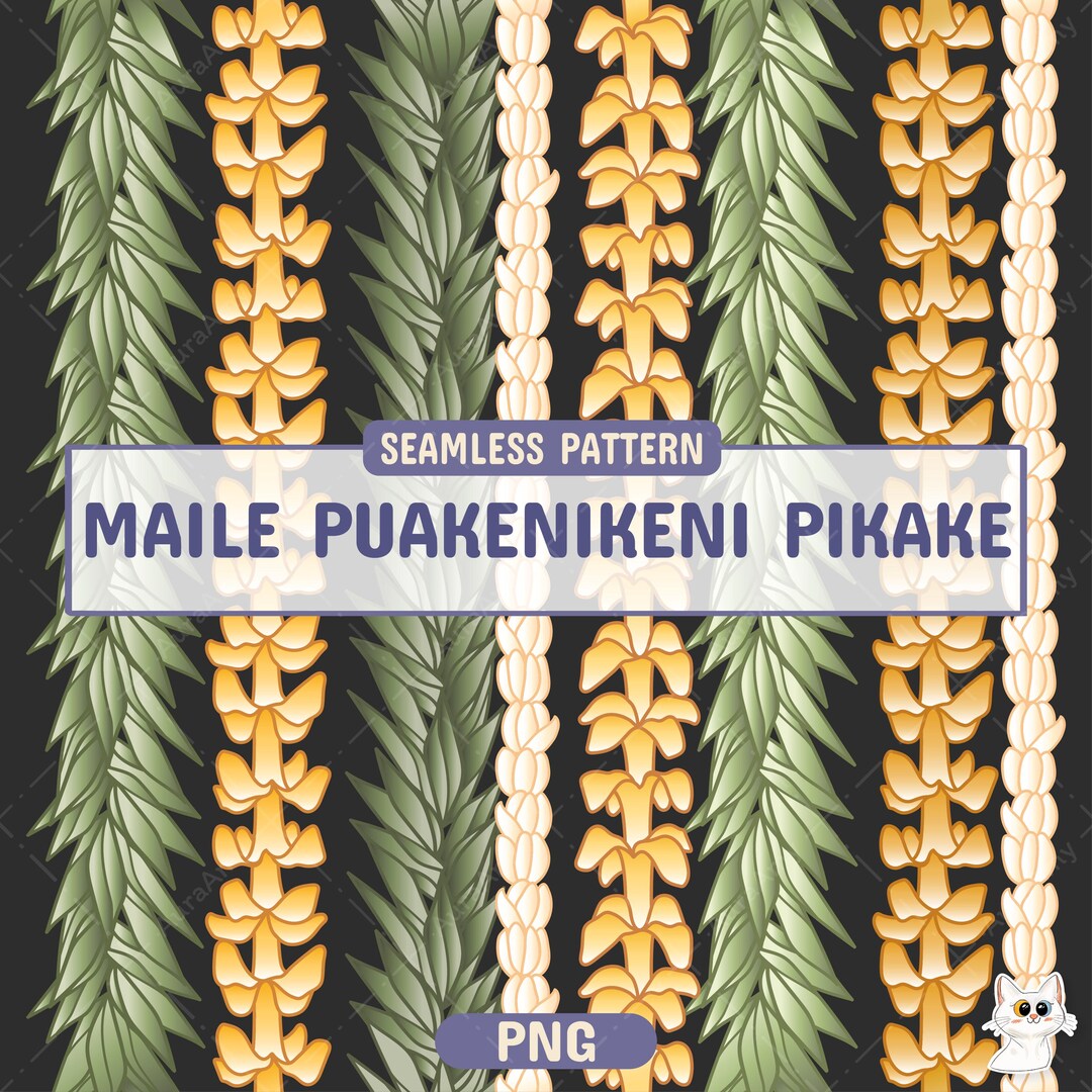 Vertical Maile Puakenikeni Pikake Lei Png, Tropical Flower Png, Lei ...