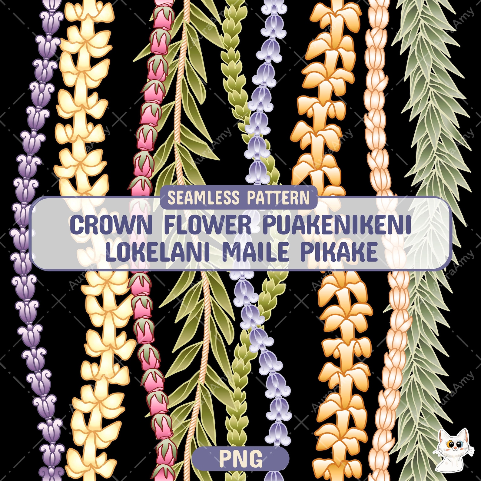 Curve Lei Crown Flower Puakenikeni Lokelani Maile Pikake Png, Tropical ...
