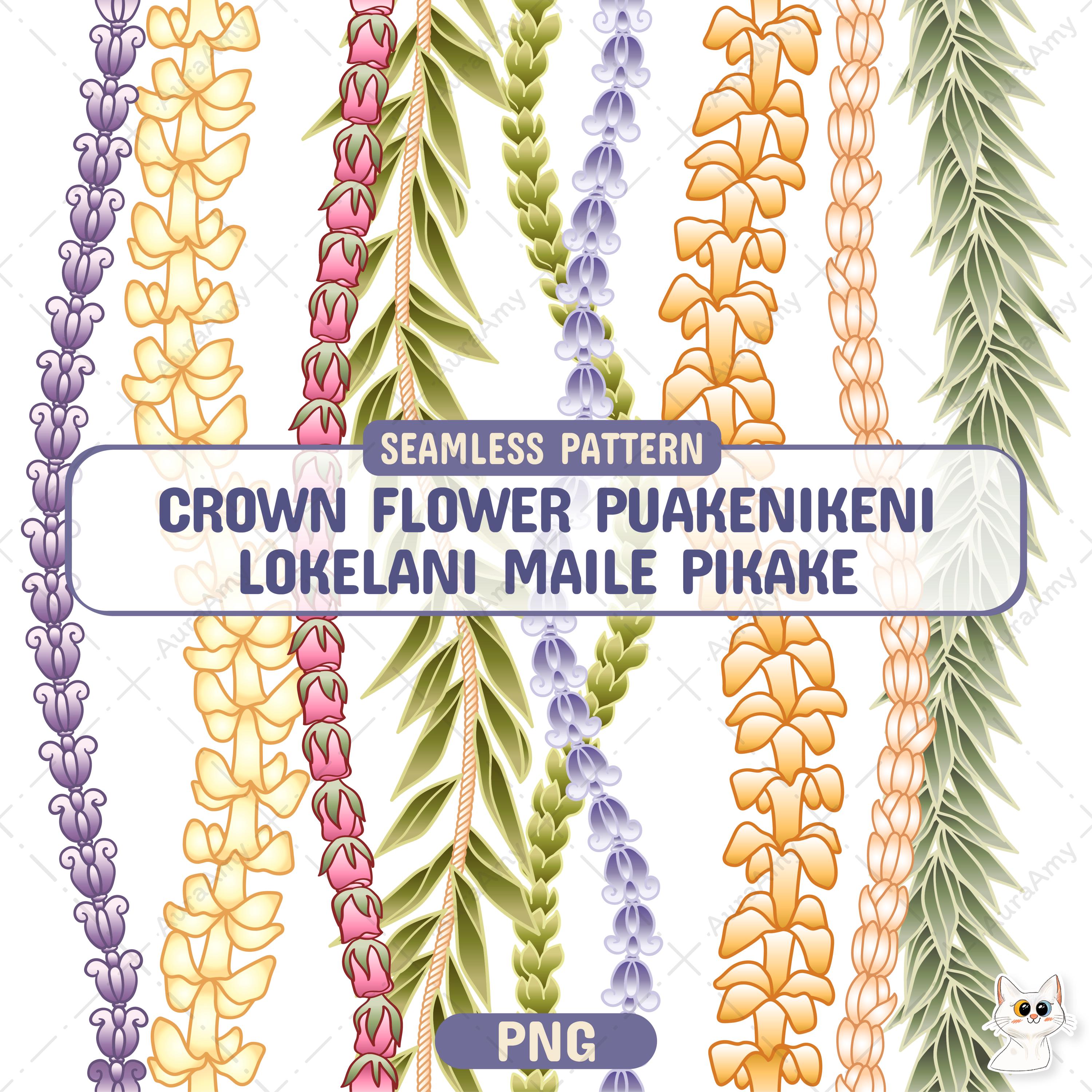 Curve Lei Crown Flower Puakenikeni Lokelani Maile Pikake Png, Tropical ...