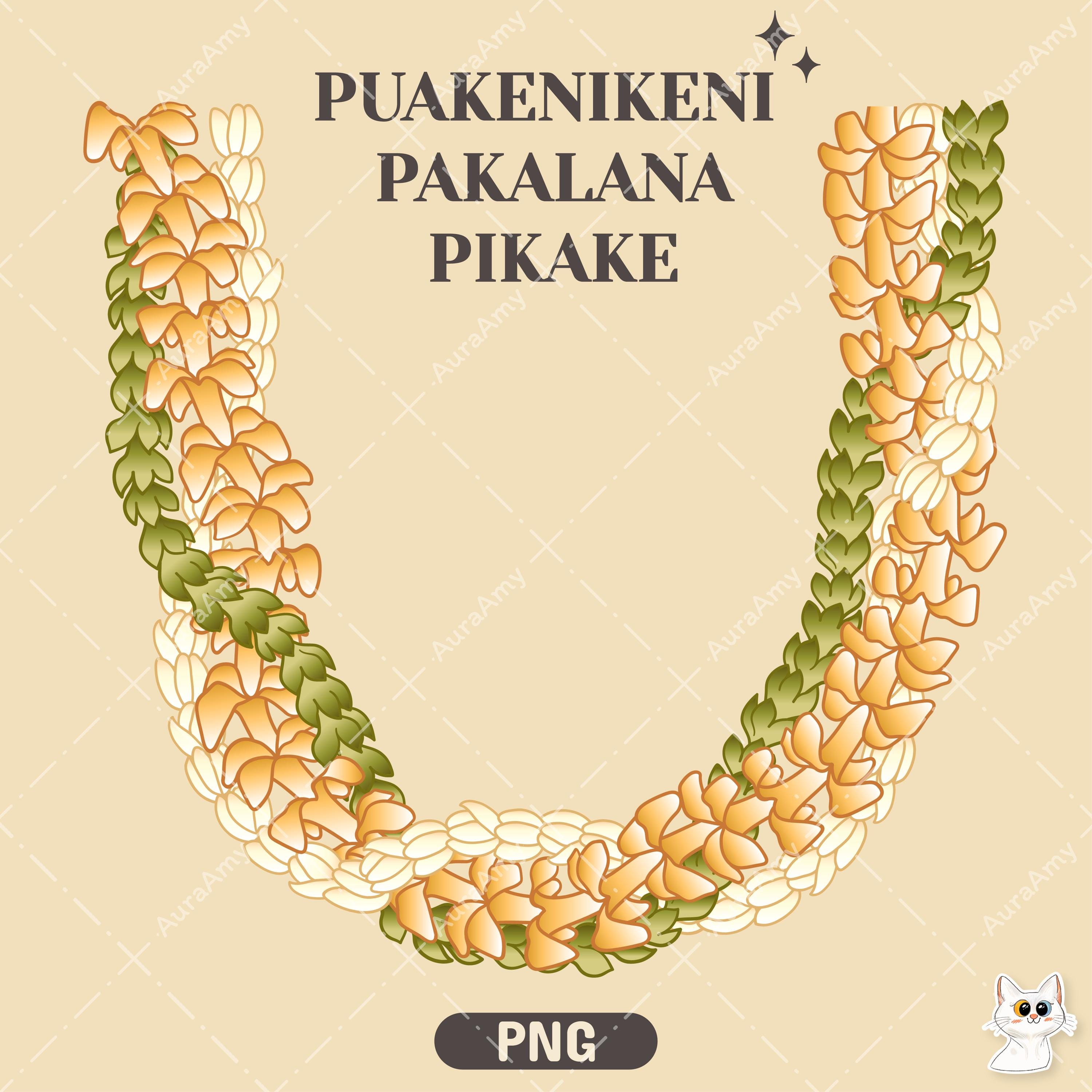 Puakenikeni Pakalana Pikake Lei Png, Twist Flower Lei Png, Digital ...