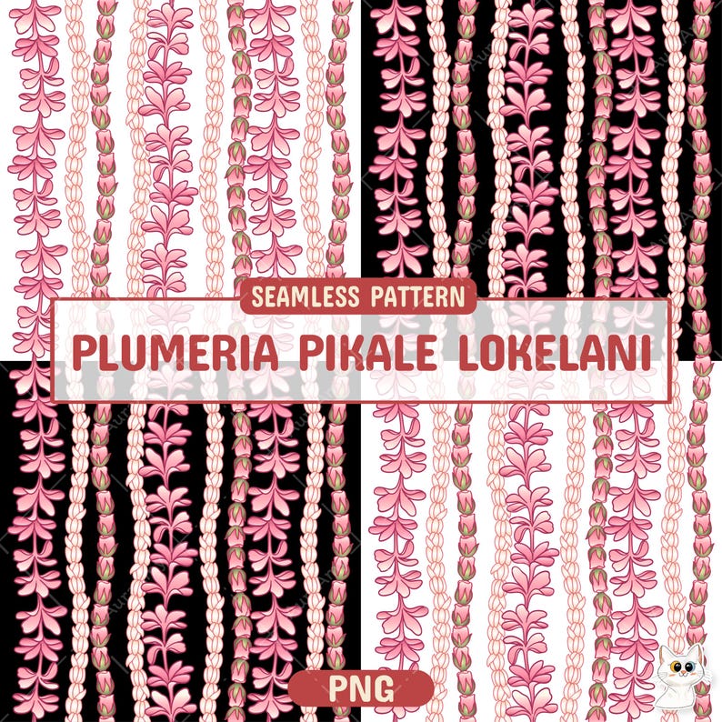 Vertical Plumeria Pikake Lokelani Lei Png, Tropical Flower Png, Lei ...