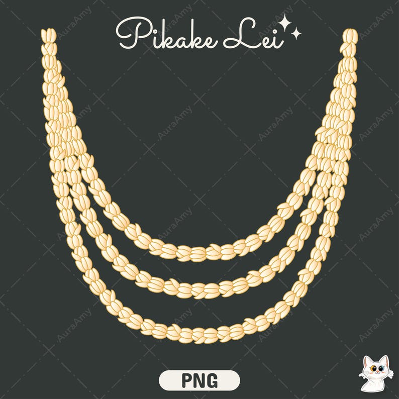 Curve Pikake Lei, Tropical Flower Cut File, Pikake Lei Digital Download ...